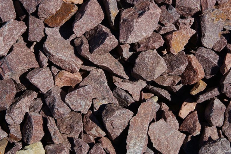 Purple Sunset Quartzite 1 1/2" - Natural Crushed Rock, Interior ...
