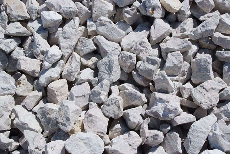 Snow White 1 1/2" - Natural Crushed Rock, Interior/Exterior Decorative ...